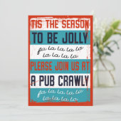 Holiday Pub Crawl / Beer Crawl Invitation | Zazzle