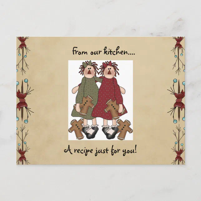 Holiday recipe cards | Zazzle