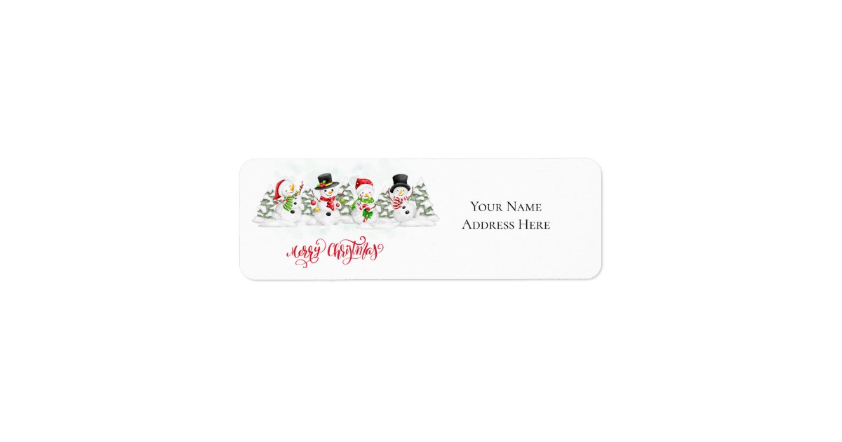 Holiday Return Address Labels | Zazzle