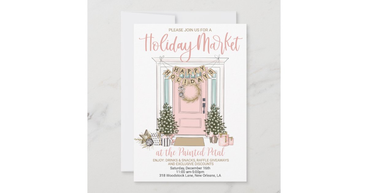 Holiday Shopping Event Invitation | Zazzle