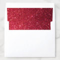 Holiday Sparkly Red Liner | Zazzle