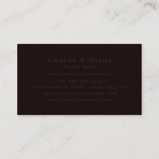 Holiday Sunset, Travel Agent Business Card | Zazzle