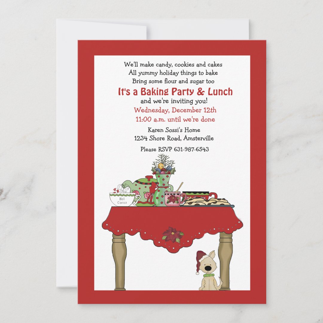 Holiday Table Invitation | Zazzle