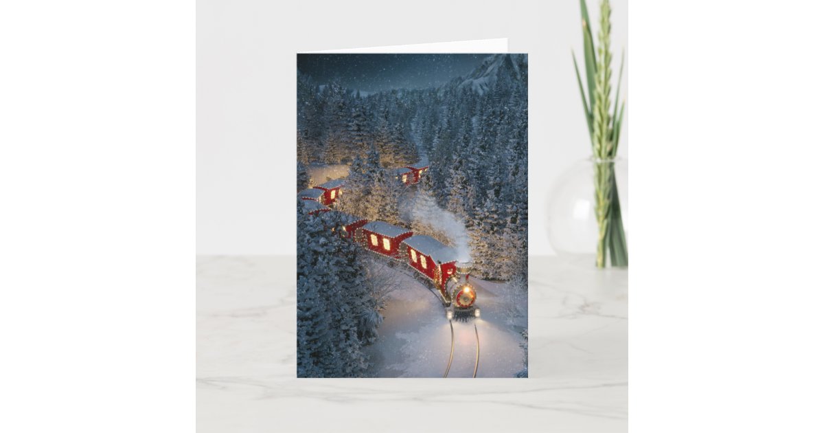 Holiday Train Card | Zazzle