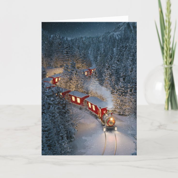 Holiday Train Card | Zazzle