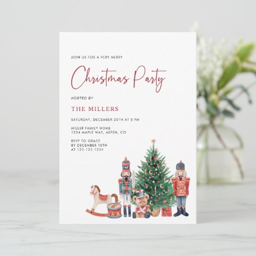 Holiday Winter Christmas Party Invitation | Zazzle