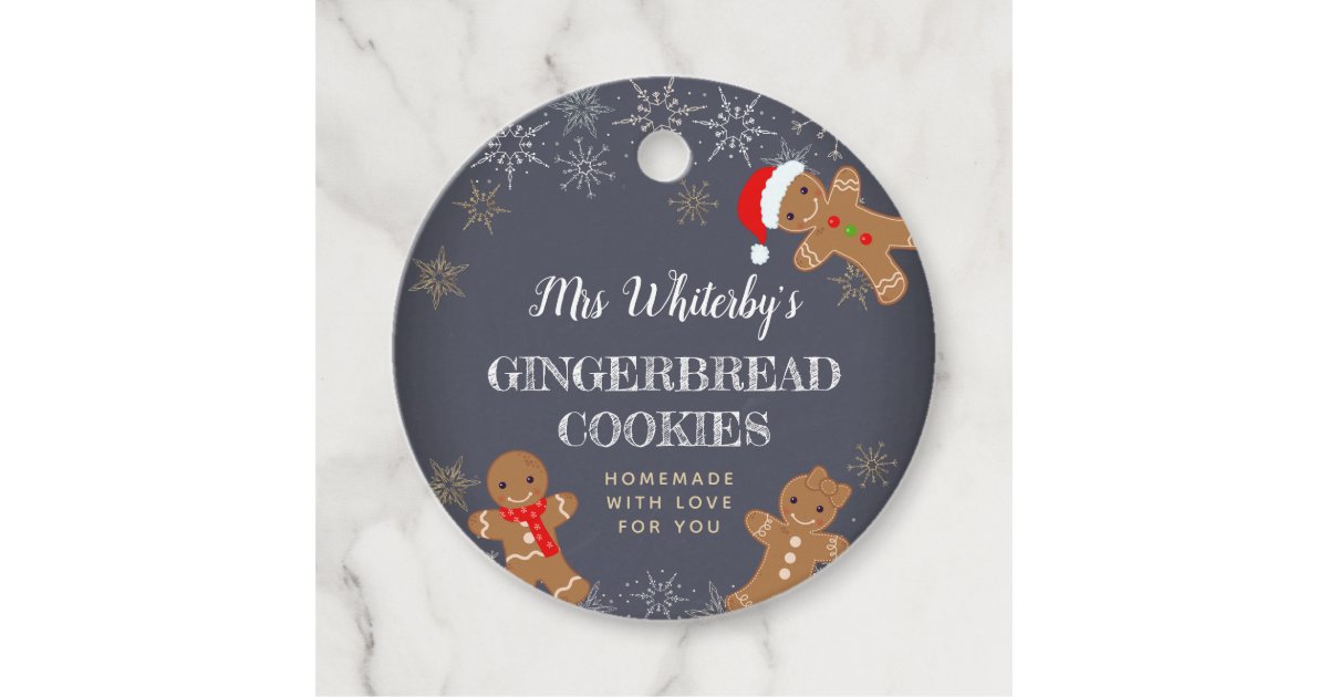 Holidays | Gingerbread Cookies | Ingredients | Favor Tags | Zazzle