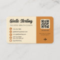 Holistic Health Coach QR Code Photo Business Card | Zazzle
