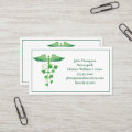 Holistic Medicine Wellness Center Naturopath Green Business Card | Zazzle