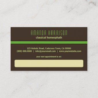 Holistic Natural Therapy Homeopathy Business Cards | Zazzle