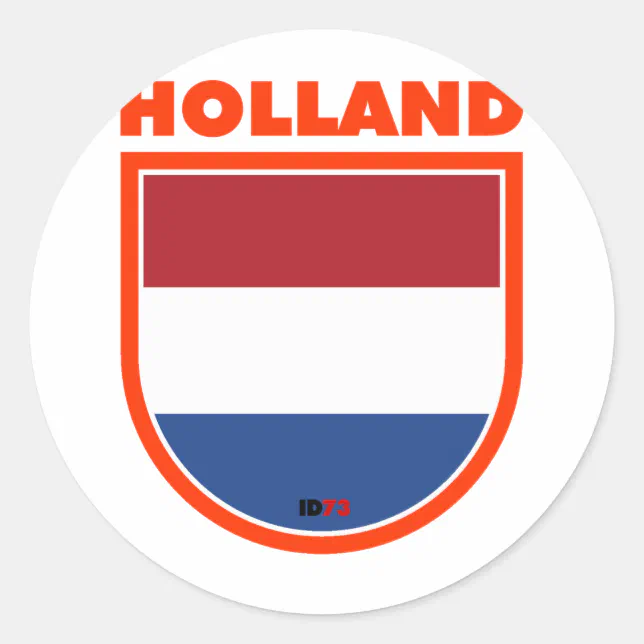 Holland Classic Round Sticker | Zazzle