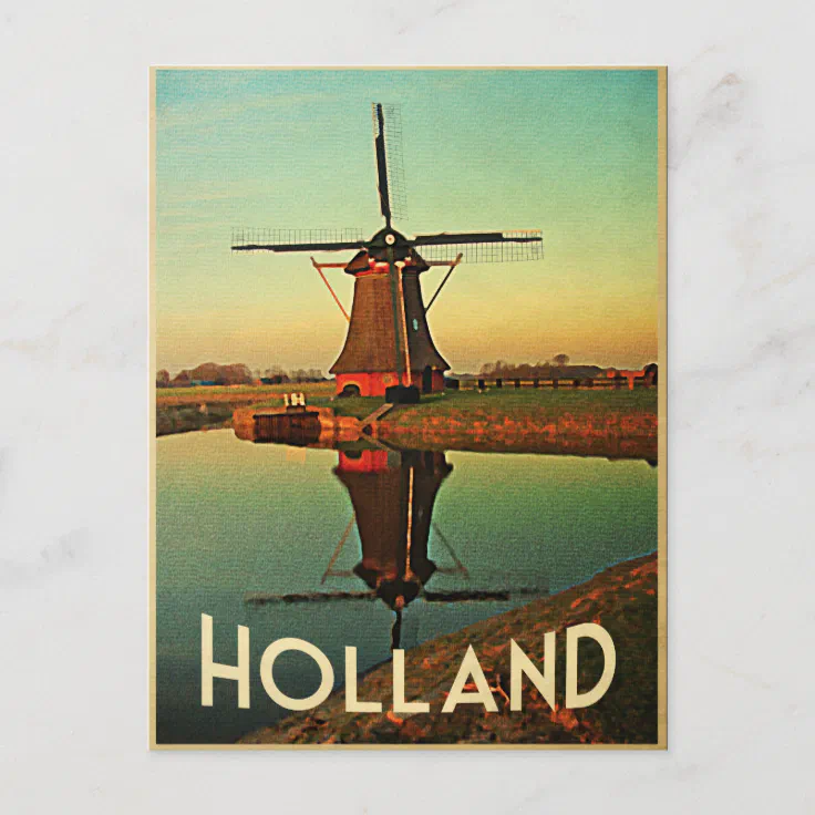 Holland Windmill Postcard | Zazzle
