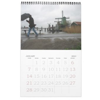 Holland Windmills Calendar | Zazzle