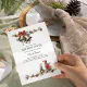 Holly Bells Candle Winter Wedding Rehearsal Dinner Invitation | Zazzle