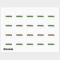 Holly Leaves, Holly berries, Christmas wreath Square Sticker | Zazzle