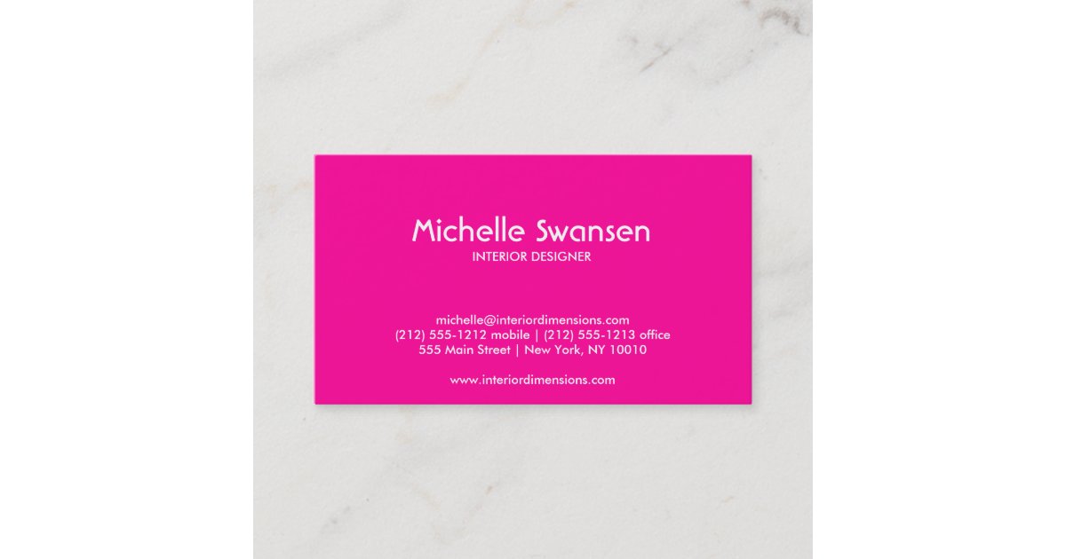 HOLLYWOOD GLAM Business Card | Zazzle