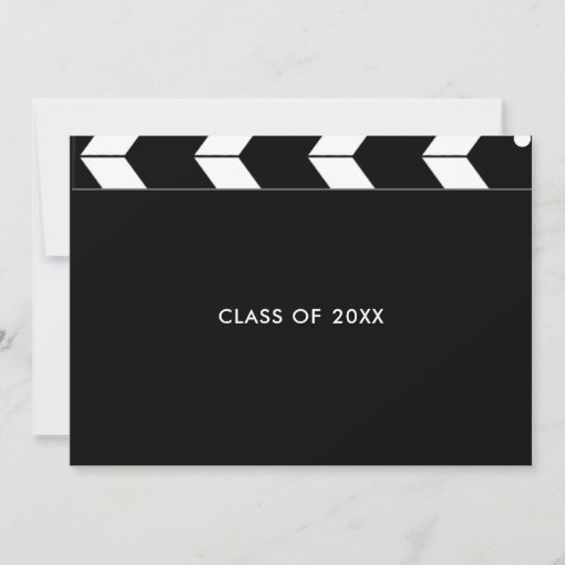 Hollywood Movie Graduation Party Chalkboard Invitation | Zazzle