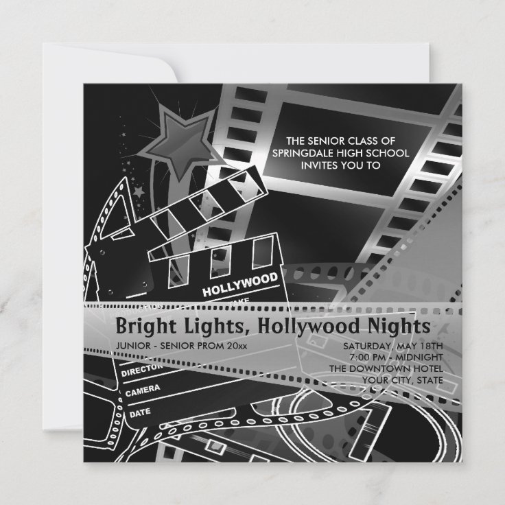 Hollywood Prom Invitations | Zazzle