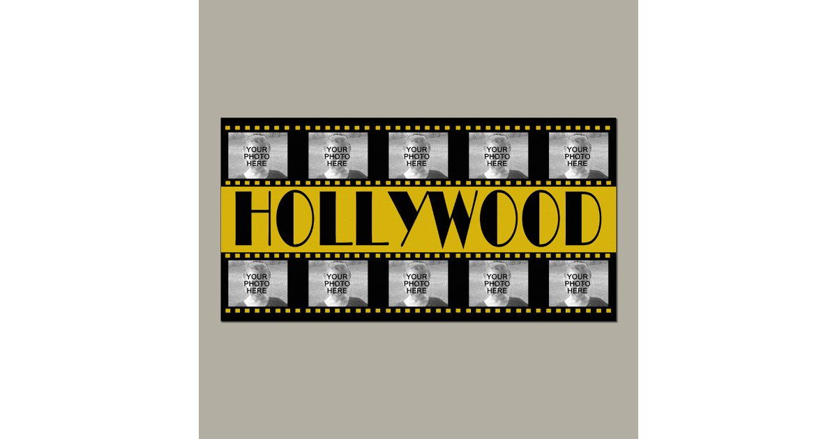 Hollywood Sign Movie Reel Photo Collage | Zazzle