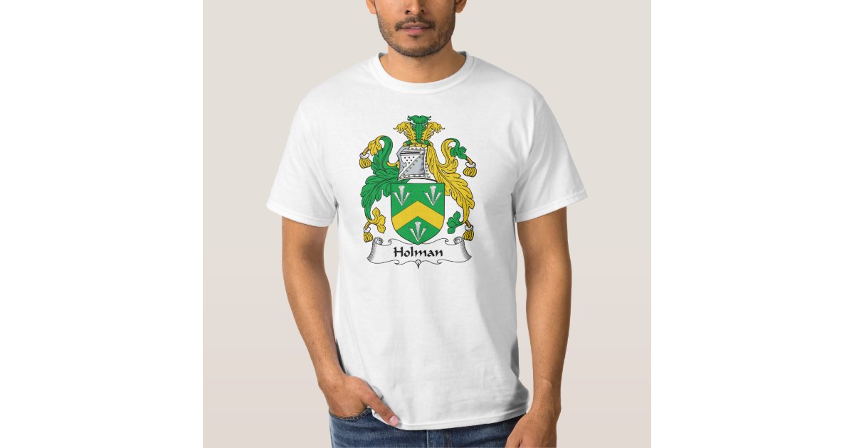 Holman Family Crest T-Shirt | Zazzle