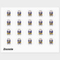 HOLMES FAMILY CREST - HOLMES COAT OF ARMS CLASSIC ROUND STICKER | Zazzle