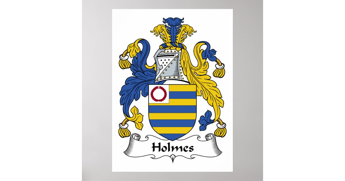 Holmes Family Crest Poster | Zazzle