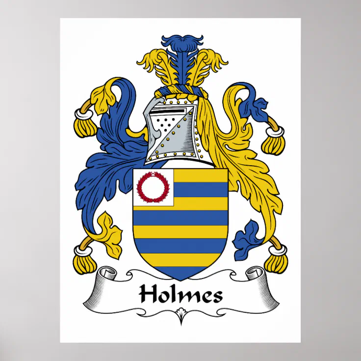 Holmes Family Crest Poster | Zazzle