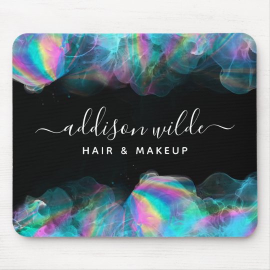 Holographic Alcohol Ink Modern Mouse Pad | Zazzle.com