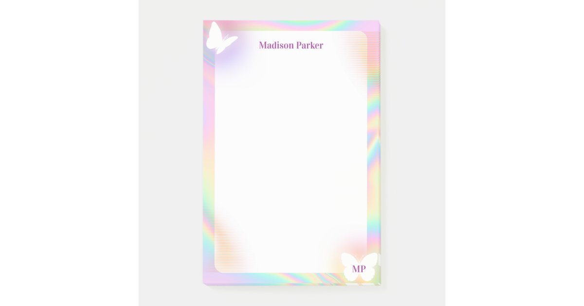 Holographic Background Post-it Notes | Zazzle