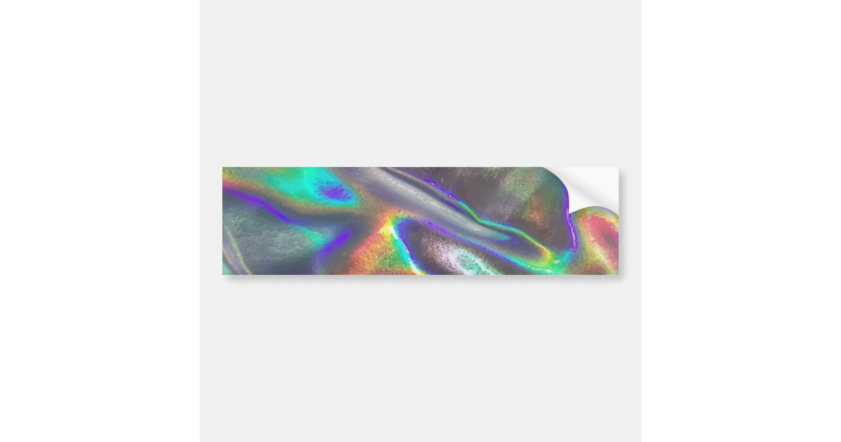 holographic bumper sticker | Zazzle