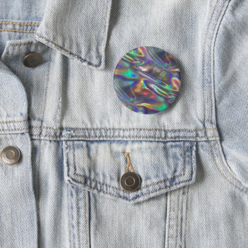 holographic button | Zazzle