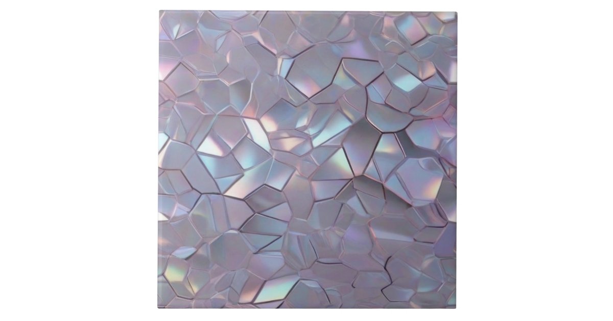 Holographic Ceramic Tile | Zazzle