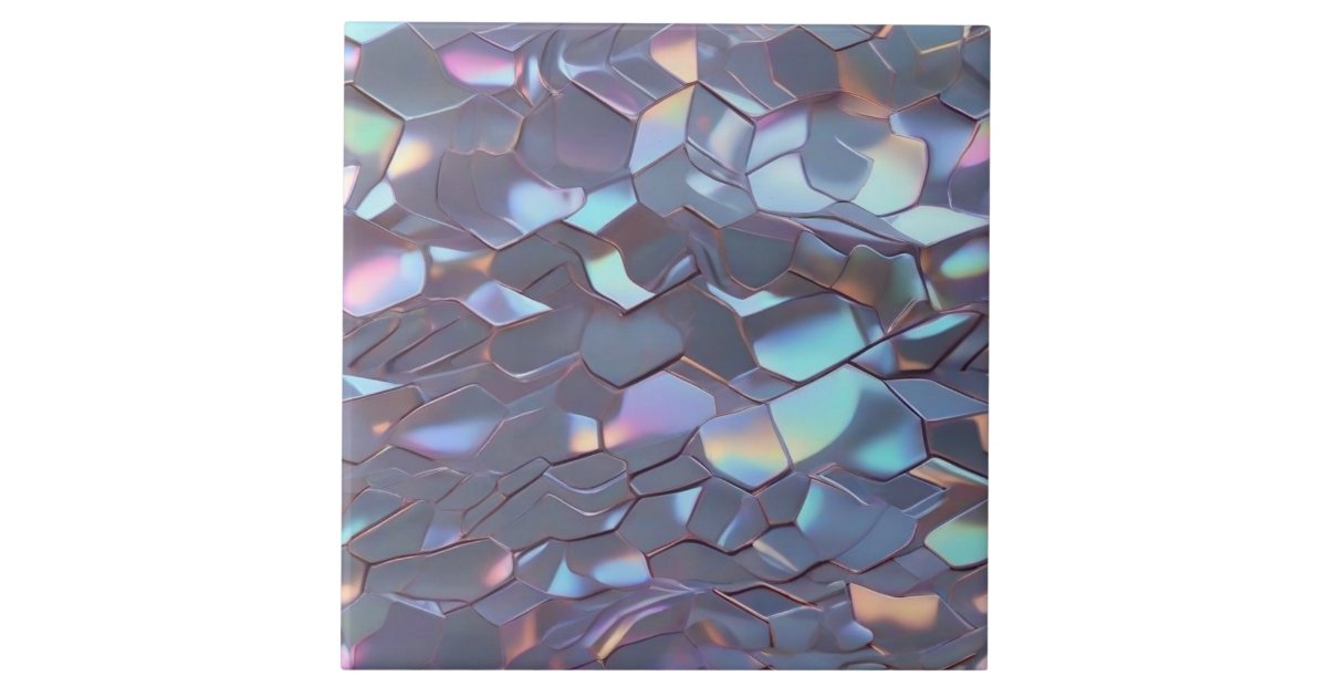 Holographic Ceramic Tile | Zazzle