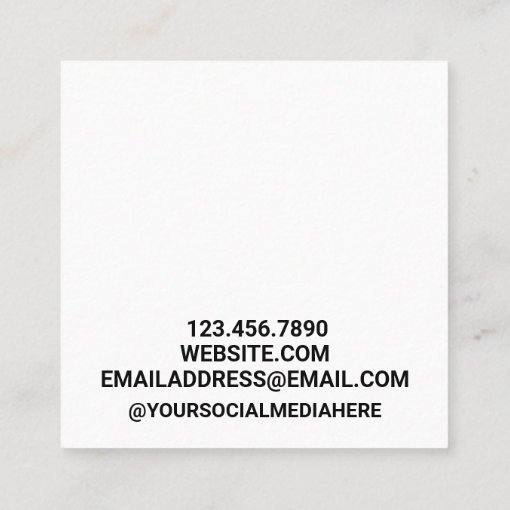 Holographic Color Shift Square Business Card | Zazzle