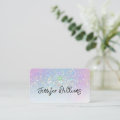 Holographic Glitter Elegant Sparkles Beauty Glam Business Card | Zazzle