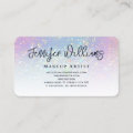 Holographic Glitter Elegant Sparkles Beauty Glam Business Card | Zazzle