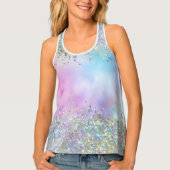 Holographic Glitter Rainbow Pastels Tank Top | Zazzle