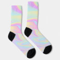 Holographic Iridescent Pastel Rainbow Socks | Zazzle