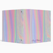 Holographic like pink homework 3 ring binder | Zazzle