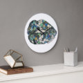 Holographic Lips Large Clock | Zazzle