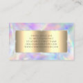 Holographic Pastel Rainbow Diamonds Girly Business Calling Card | Zazzle