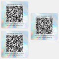 Holographic QR Code Business and Professional Labels | Zazzle