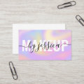 Holographic Signature Script Modern Business Card | Zazzle