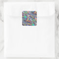 holographic square sticker | Zazzle