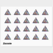 holographic triangle sticker | Zazzle