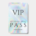 Holographic VIP All Access Pass Event Badge | Zazzle