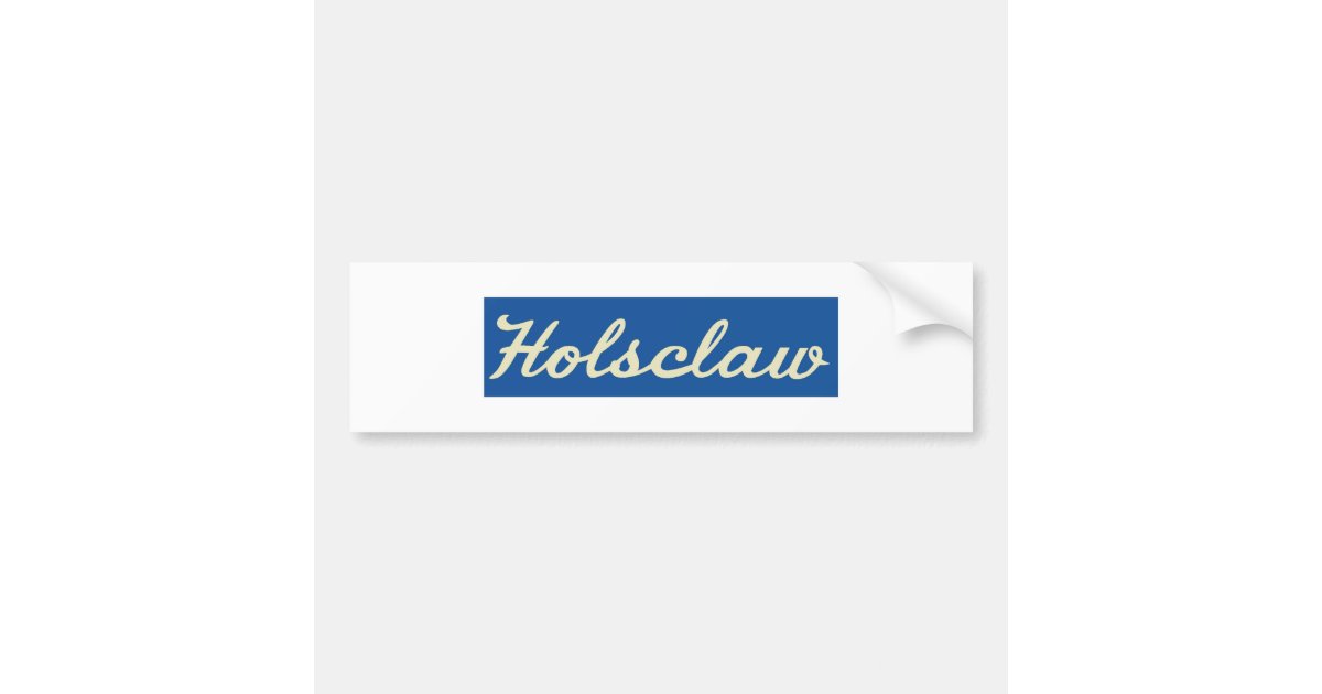 Holsclaw Fender Sticker | Zazzle