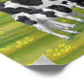 Holstein Cow & Cute Calf in Summer Pasture Poster | Zazzle