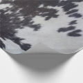 Holstein Cow Faux Leather Natural Hide Wrapping Paper | Zazzle