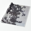 Holstein Cow Faux Leather Natural Hide Wrapping Paper | Zazzle